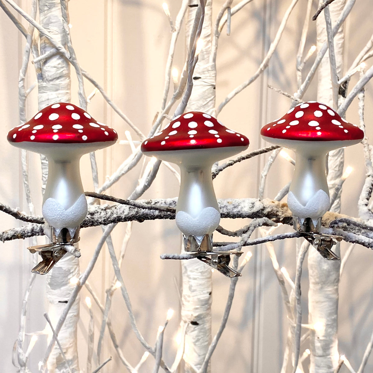 Toadstool Tree Baubles Trio – Catesbys